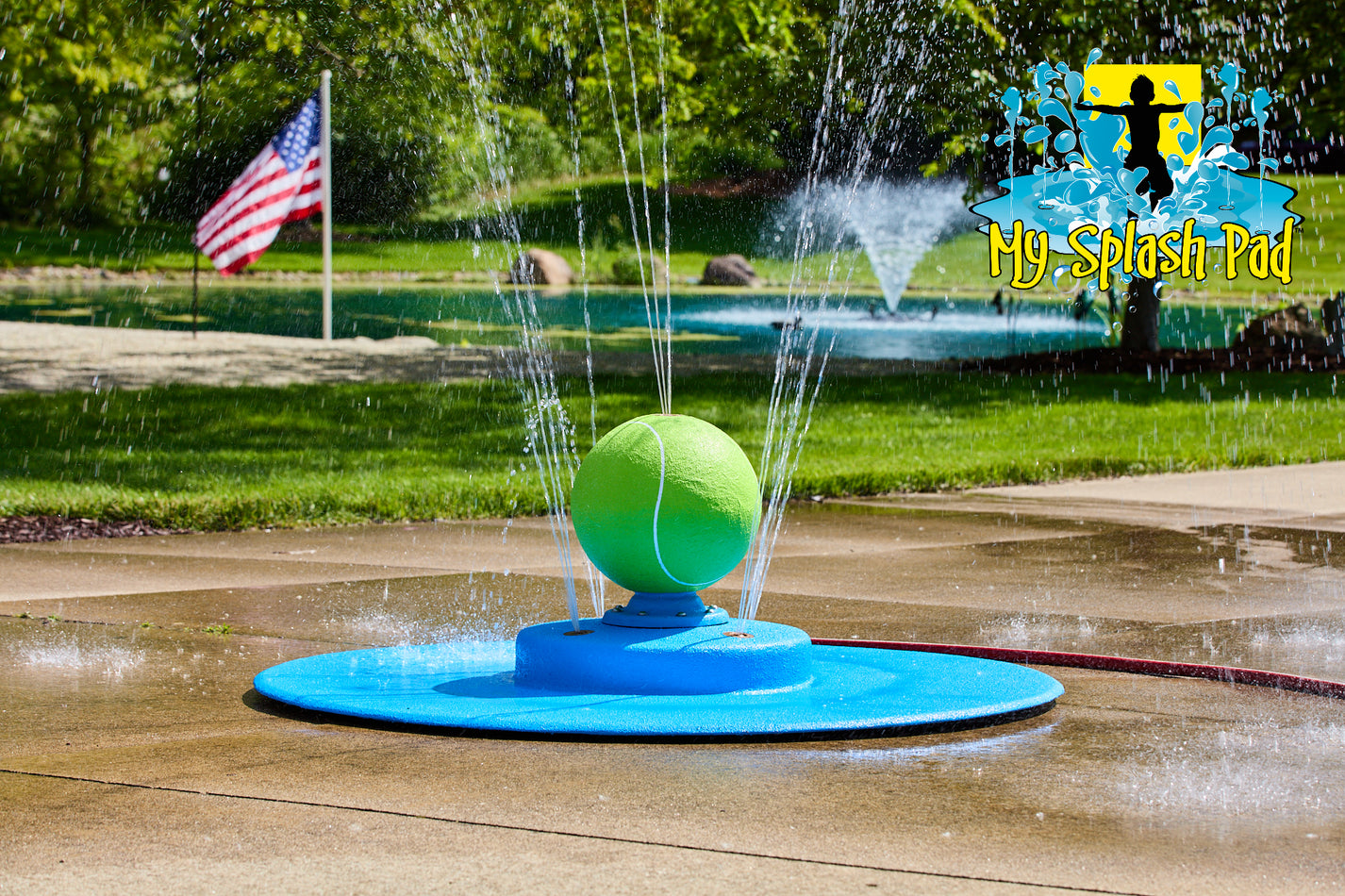 Tennis Ball Portable Water Play Features by My Splash Pad ...