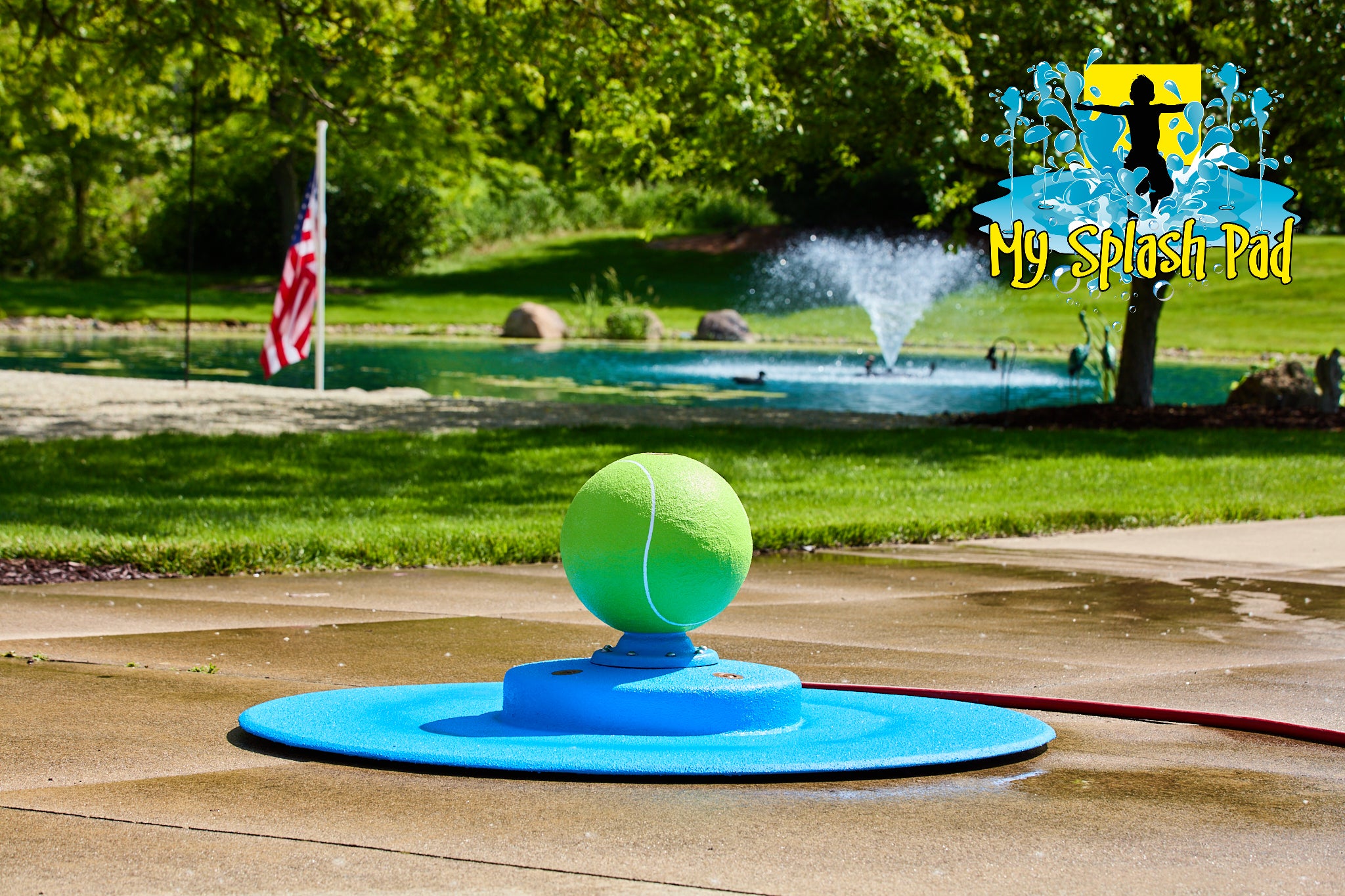 Tennis Ball Portable Water Play Features by My Splash Pad ...