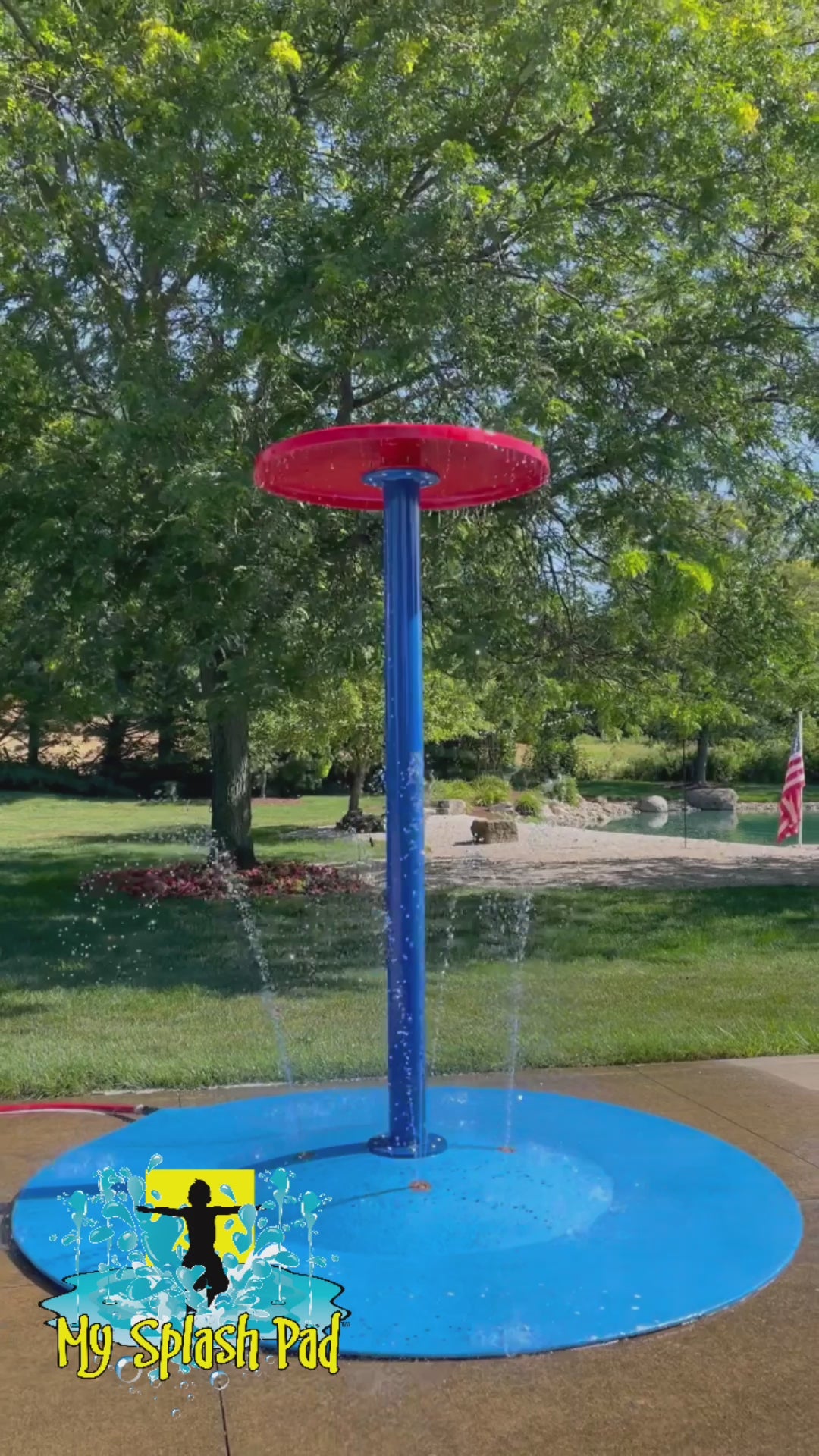 Umbrella Portable Splash Pad Water Play Feature by My Splash Pad ...